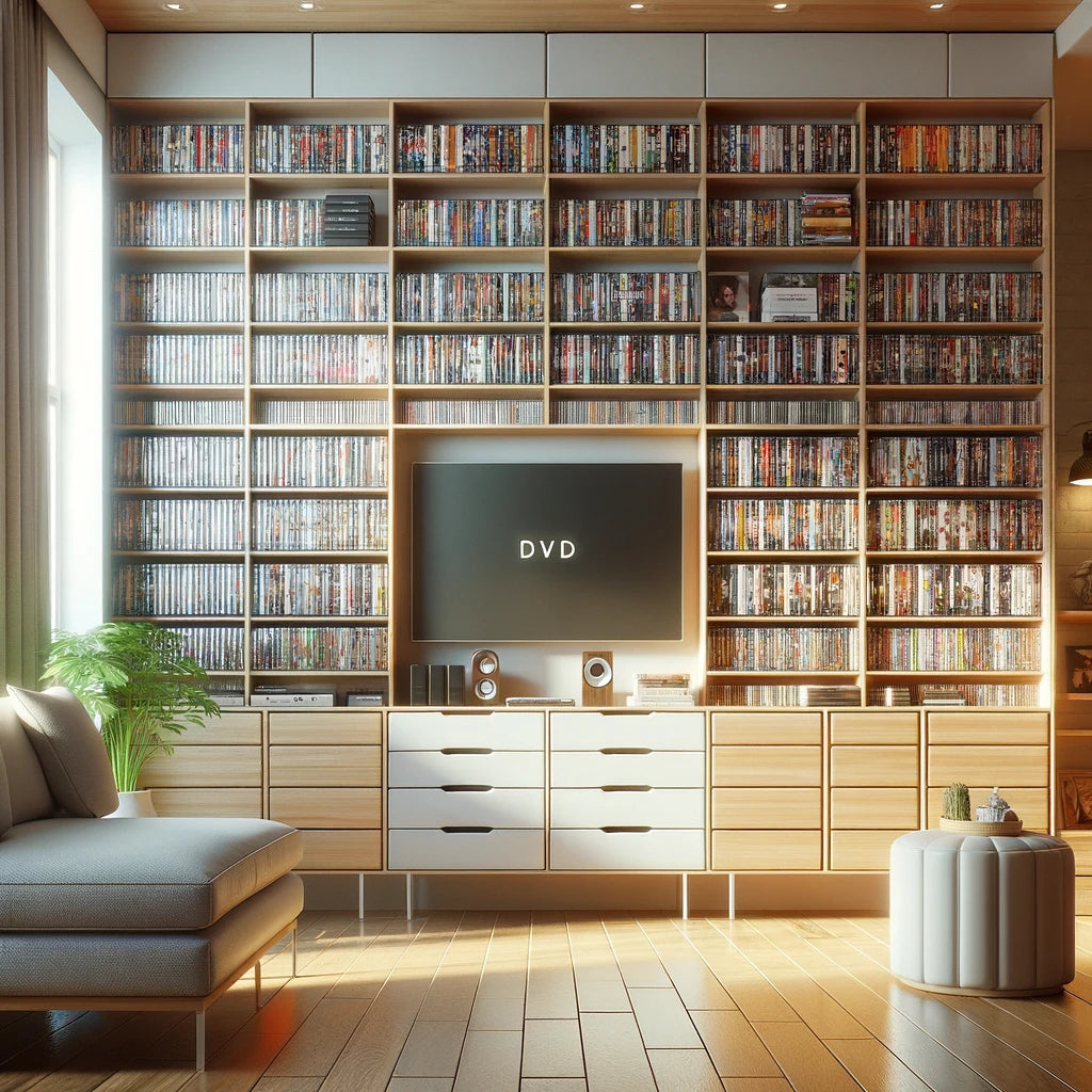 What storage space is needed for your small to large DVD collections?